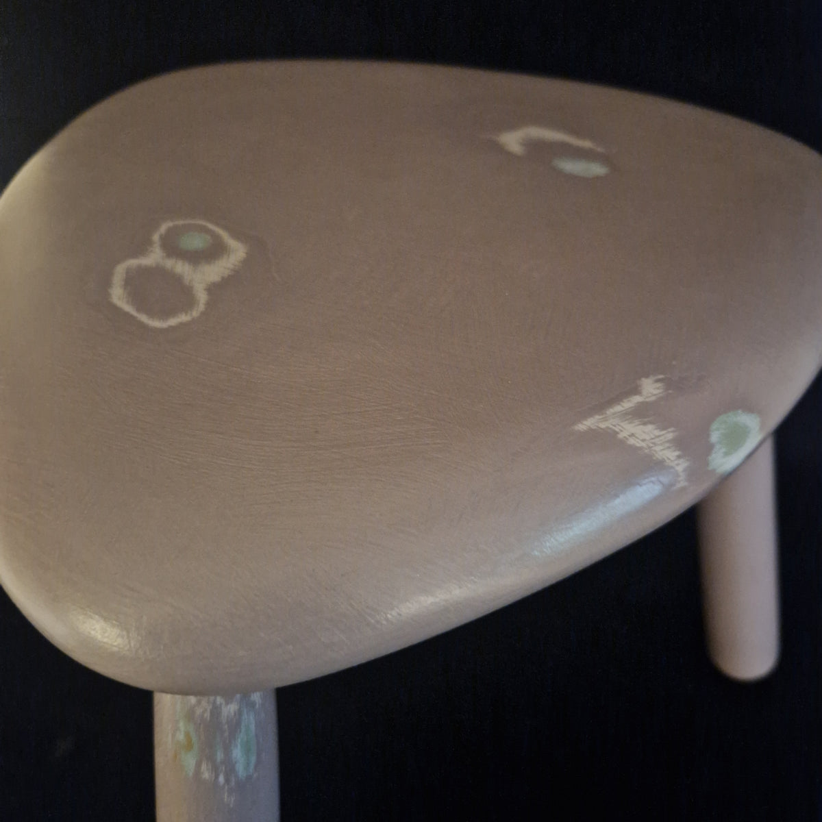 Hand Made Stool - Chalk Painted Cornish Oak # 69 – Barry Mays